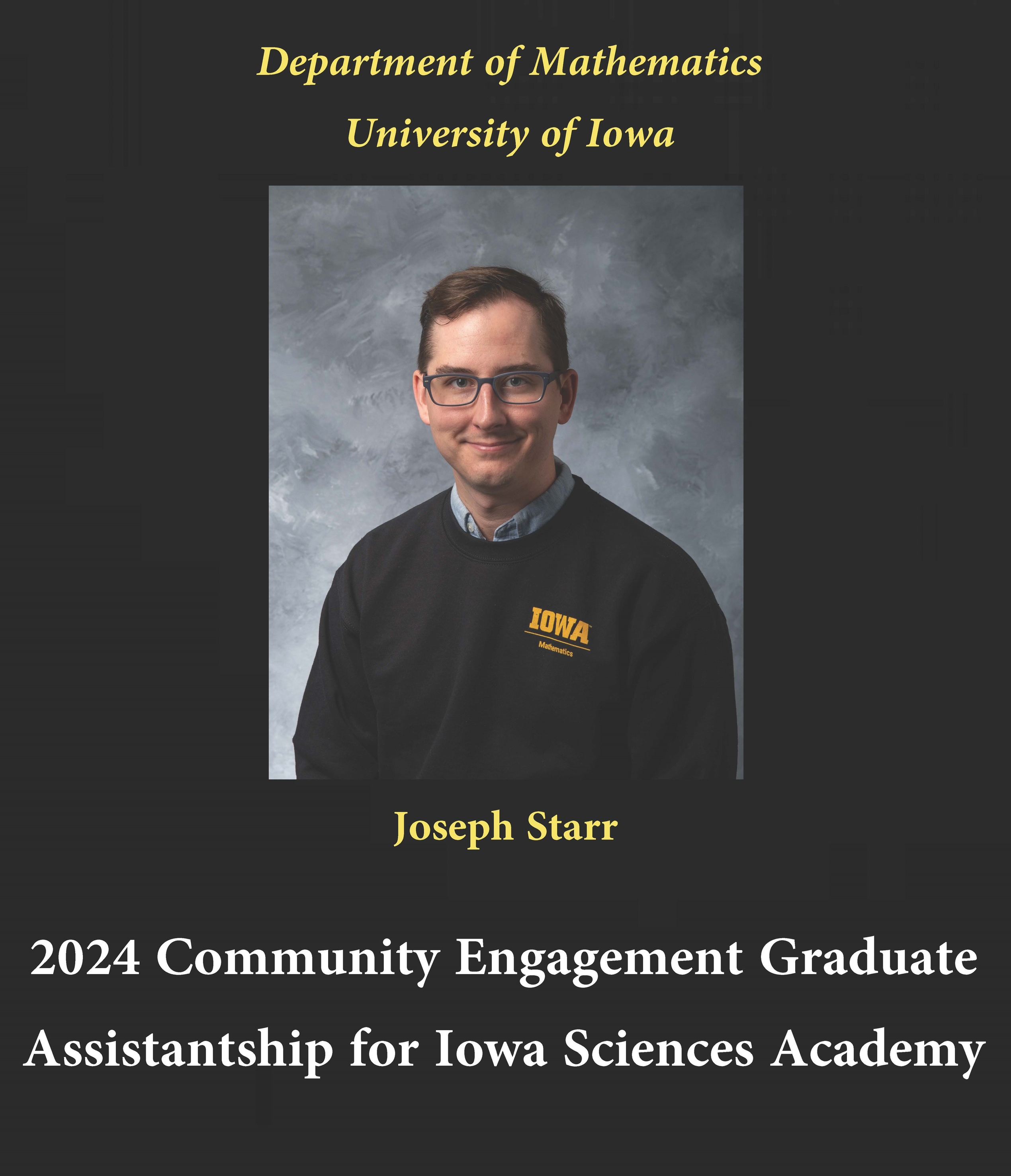 2023-2024 Grad Student Awards | Mathematics - College of Liberal Arts and Sciences | The ...